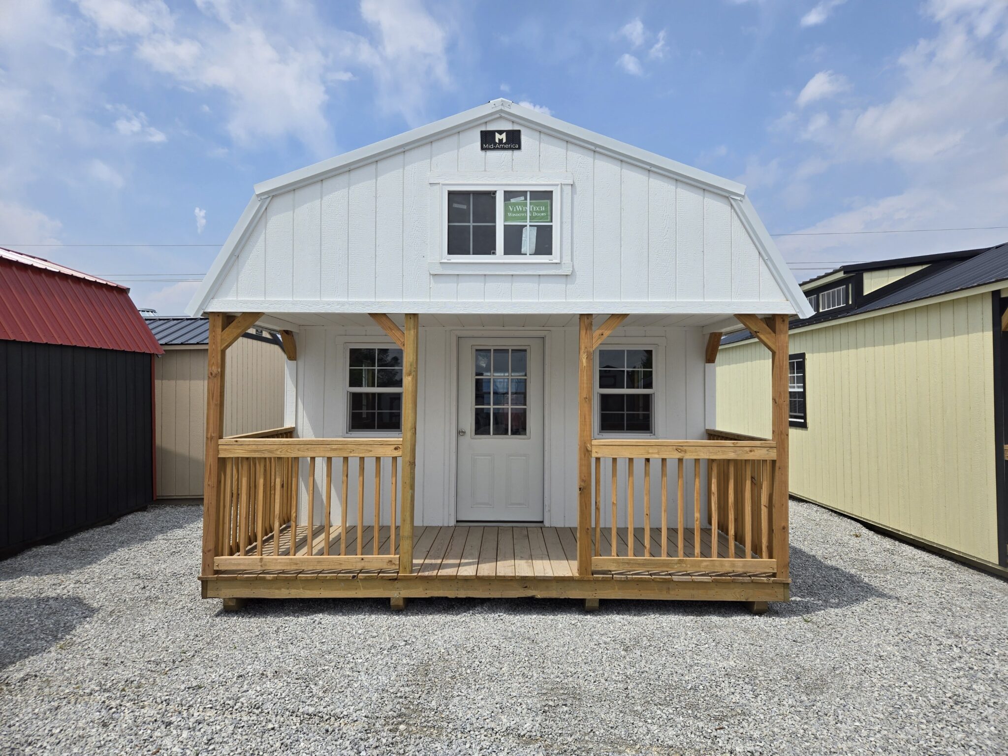 14x28 PreFab Lofted Cabin for Sale - Creative Backyards