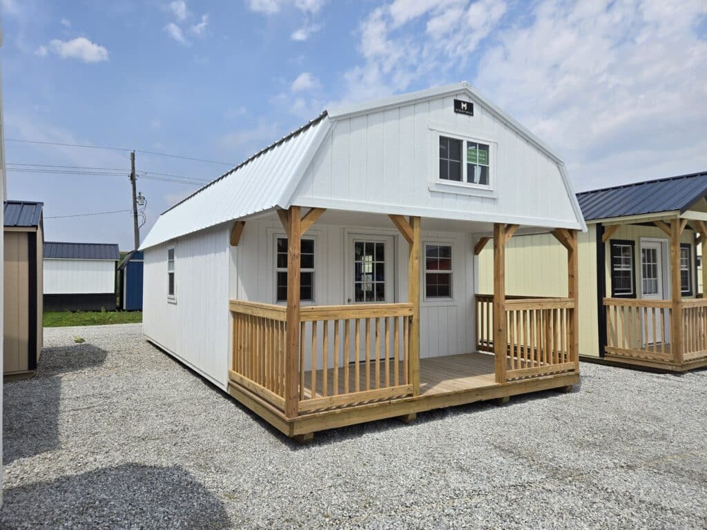 14x28 PreFab Lofted Cabin for Sale - Creative Backyards