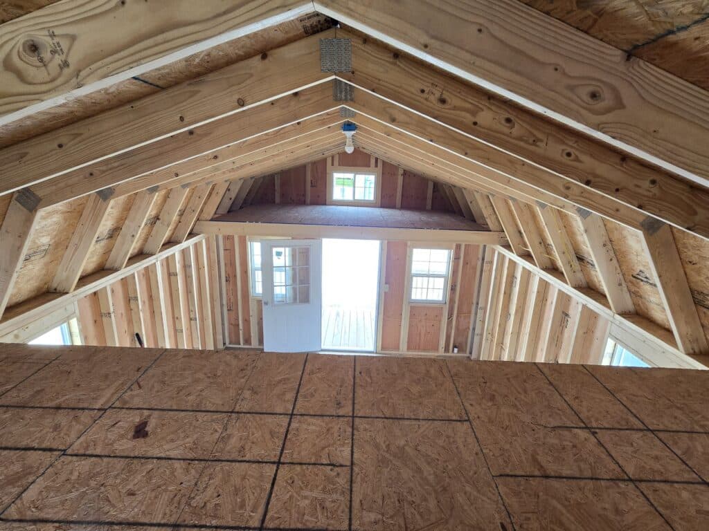 14x28 PreFab Lofted Cabin for Sale - Creative Backyards